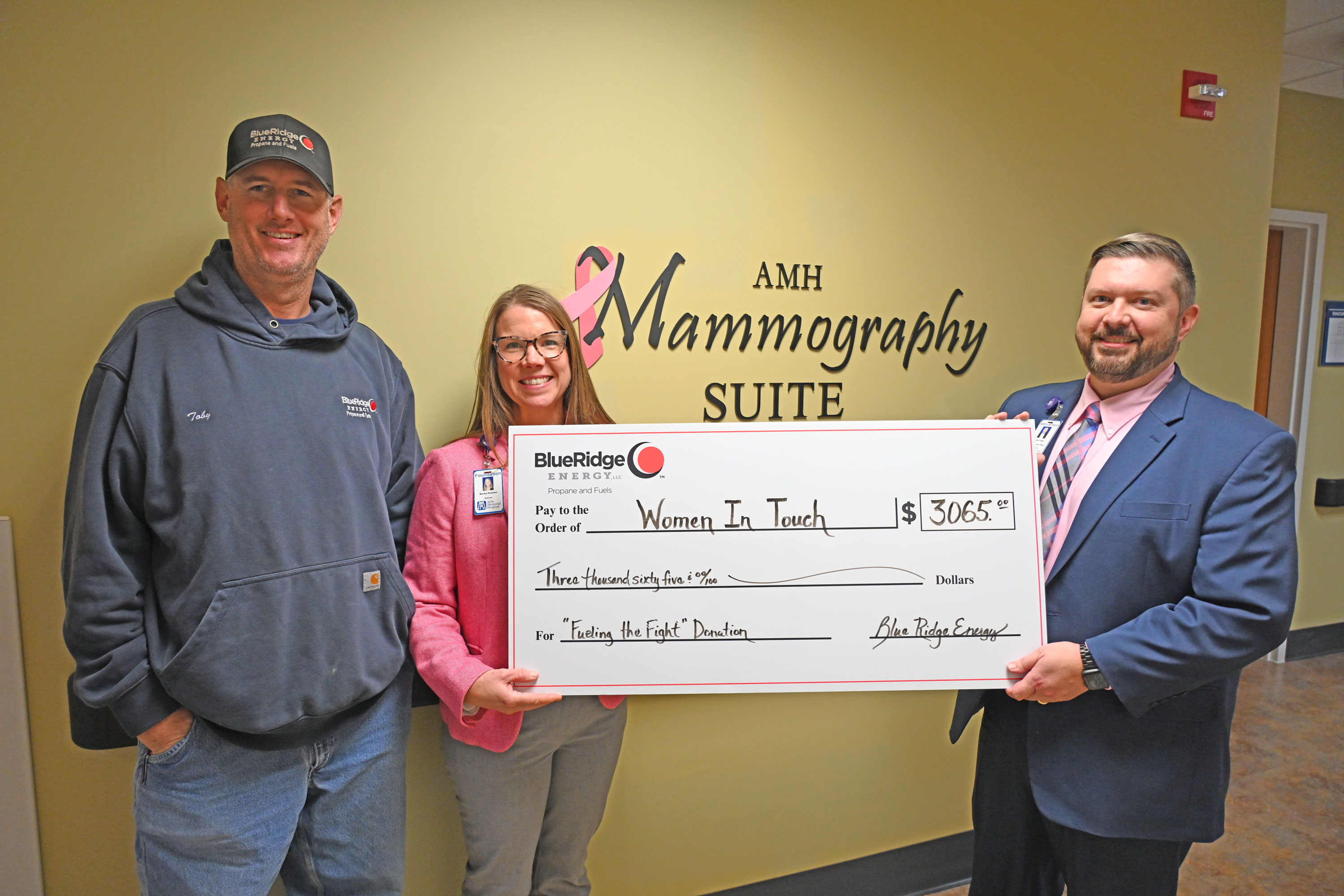 Women in Touch Receives Donation from Blue Ridge Energy Propane and ...