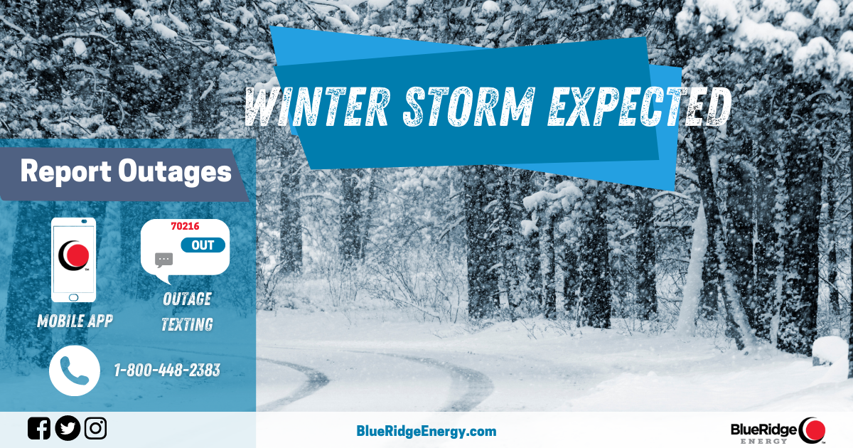 Blue Ridge Energy Is Ready to Respond If Winter Storm Causes Outages