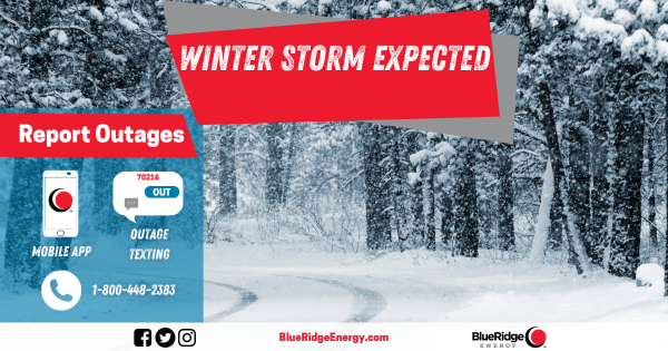 Blue Ridge Energy Is Prepared for Winter Storm Impacts