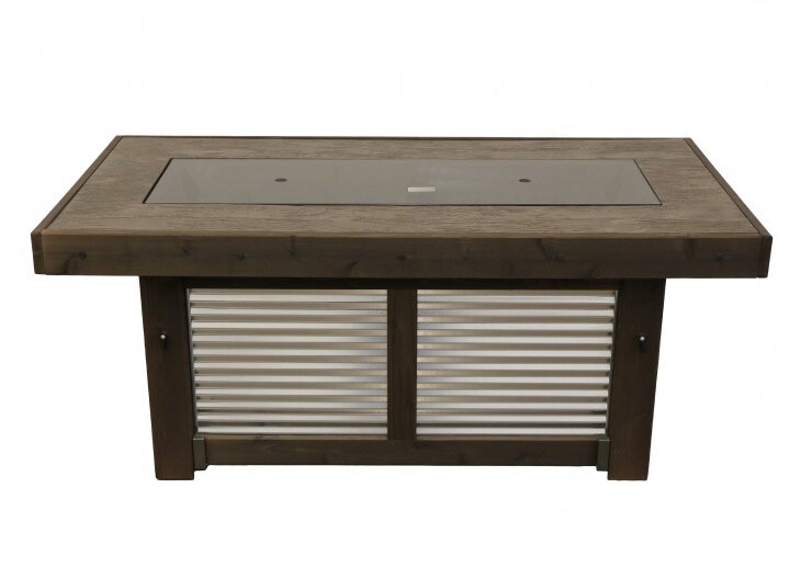 Outdoor Greatroom Co. Denali Brew Linear Gas Fire Pit Table